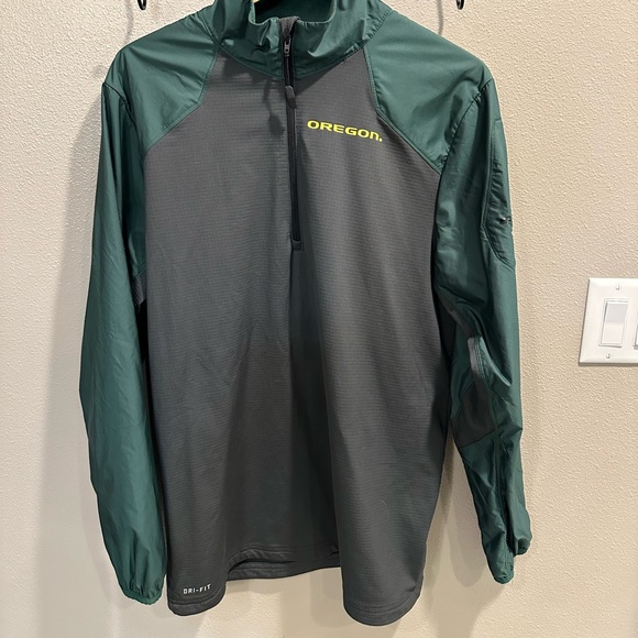 Nike | Sweaters | Oregon Ducks 4 Zip Dri Fit Sweatshirt | Poshmark